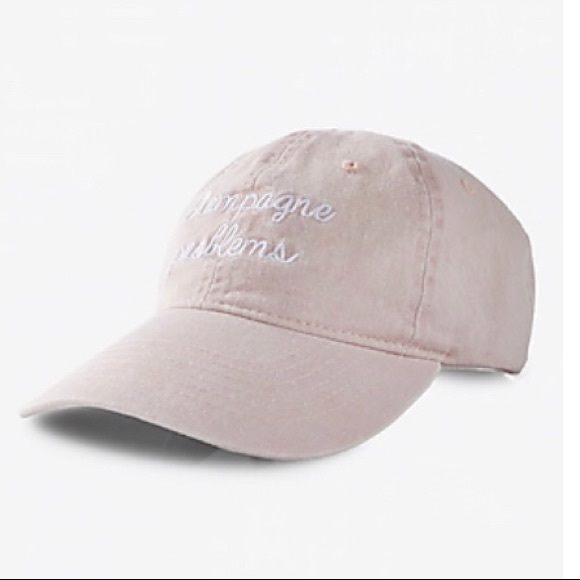 Express | Accessories | Champagne Problems Light Pink Denim Hat | Poshmark